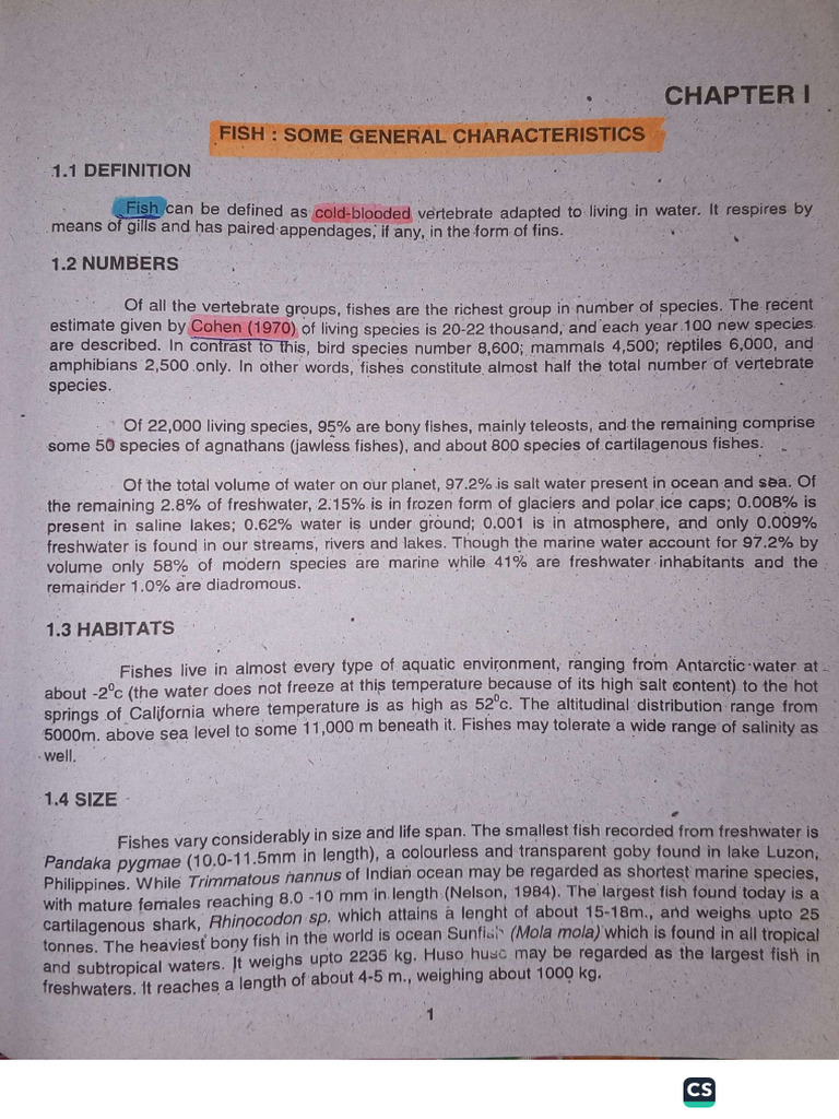 Fish Introduction | PDF