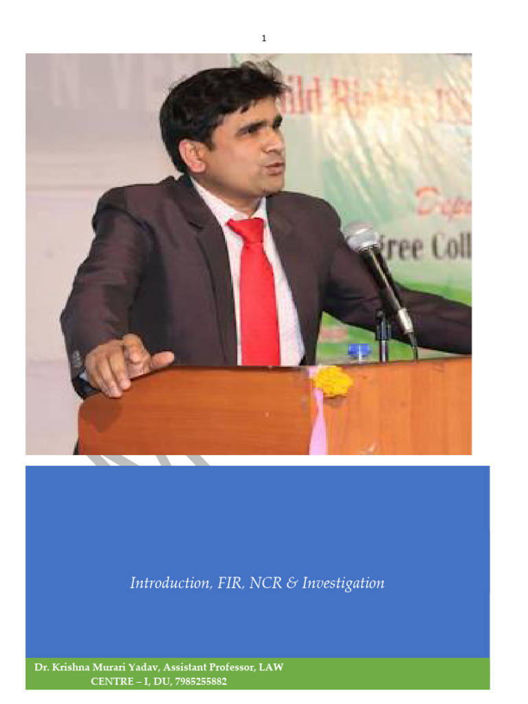 Unit 1 & 2 BNSS by DR Murari | PDF | Bail | Prosecutor