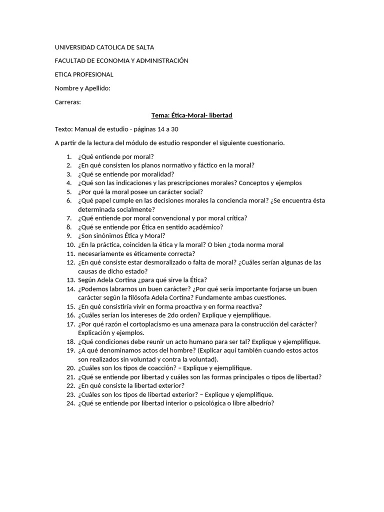 TP 4 - Etica Profesional | PDF