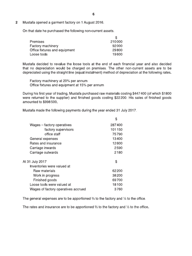 Manufacturing Accounts - Practice Worksheet 4 | PDF