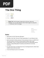 The One Thing by Gary Keller and Jay Papasan | PDF