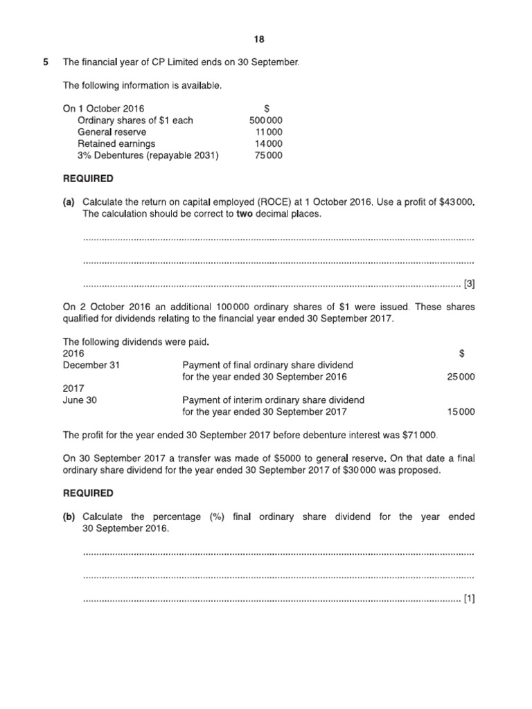 Limited Company Accounts - Practice Worksheet 2 | PDF