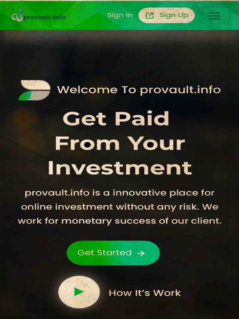 Provault - Info Investment Platform PDF 2 | PDF