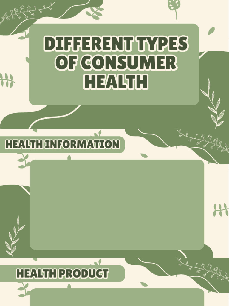 Types of Consumer Health Information | PDF
