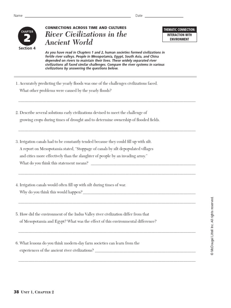 2.4 River Civilizations in The Ancient World | PDF | River | Civilization