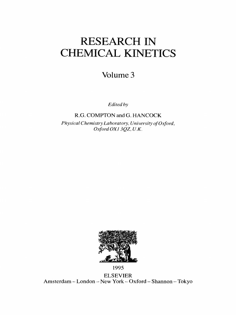 Research in Chemical Kinetics 3 | PDF | Radical (Chemistry) | Chemical ...