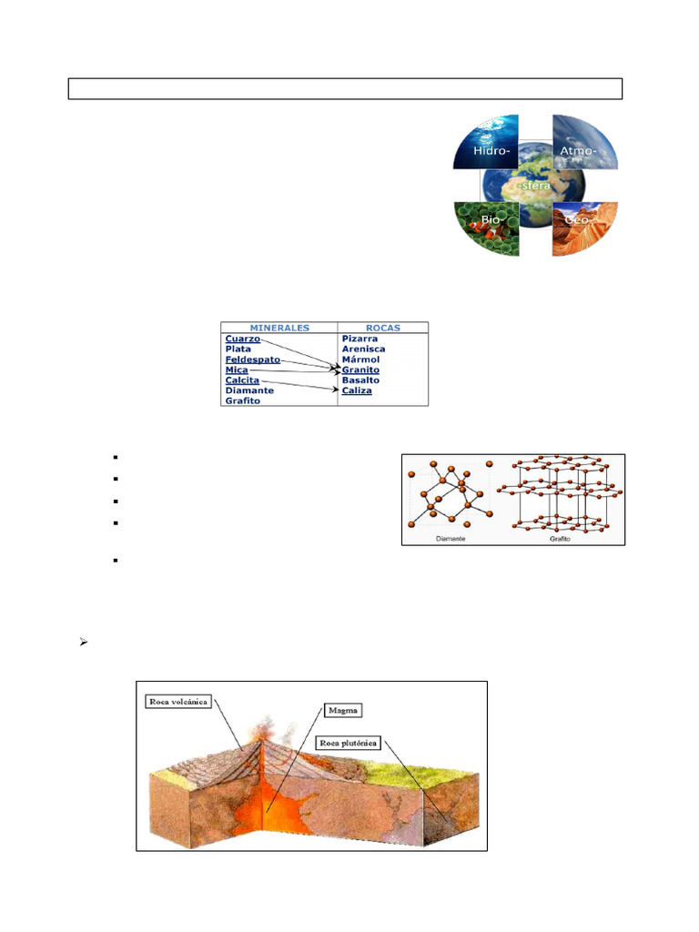 Estructura y Ciclo de la Geosfera | PDF | Placas tectónicas | Roca ...