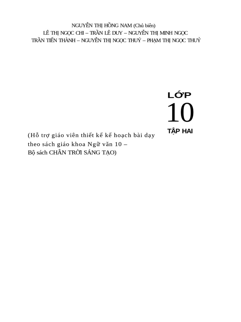 Ke Hoach Bai Day - Tap 2 - Van 10 | PDF