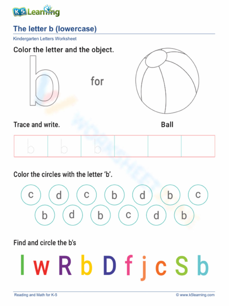 Lowercase Letter B | PDF