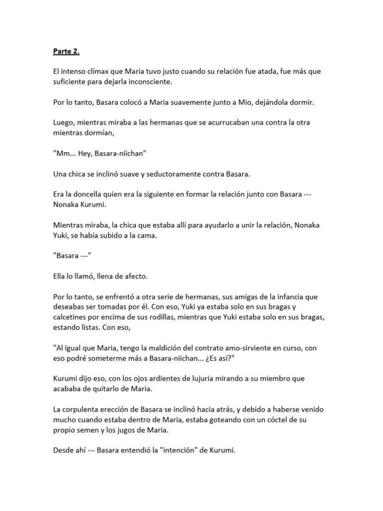 Escena Kurumi y Basara (Sexo) | PDF