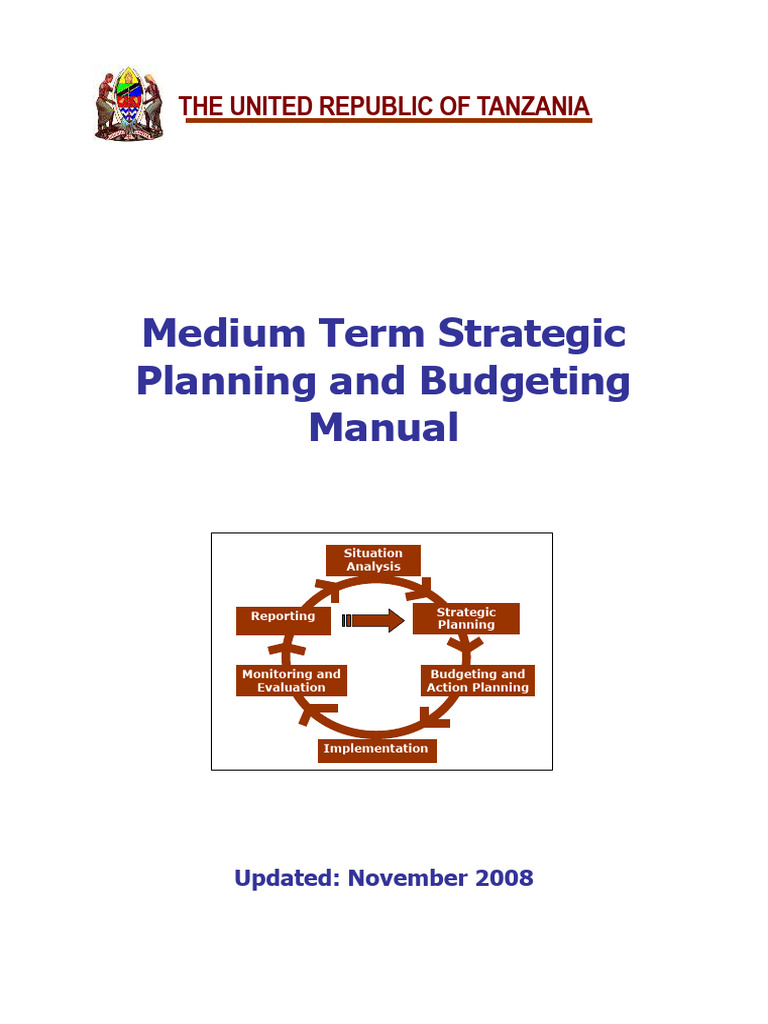 Manual Plannng&Budgeting Nov08 | PDF | Strategic Planning | Risk