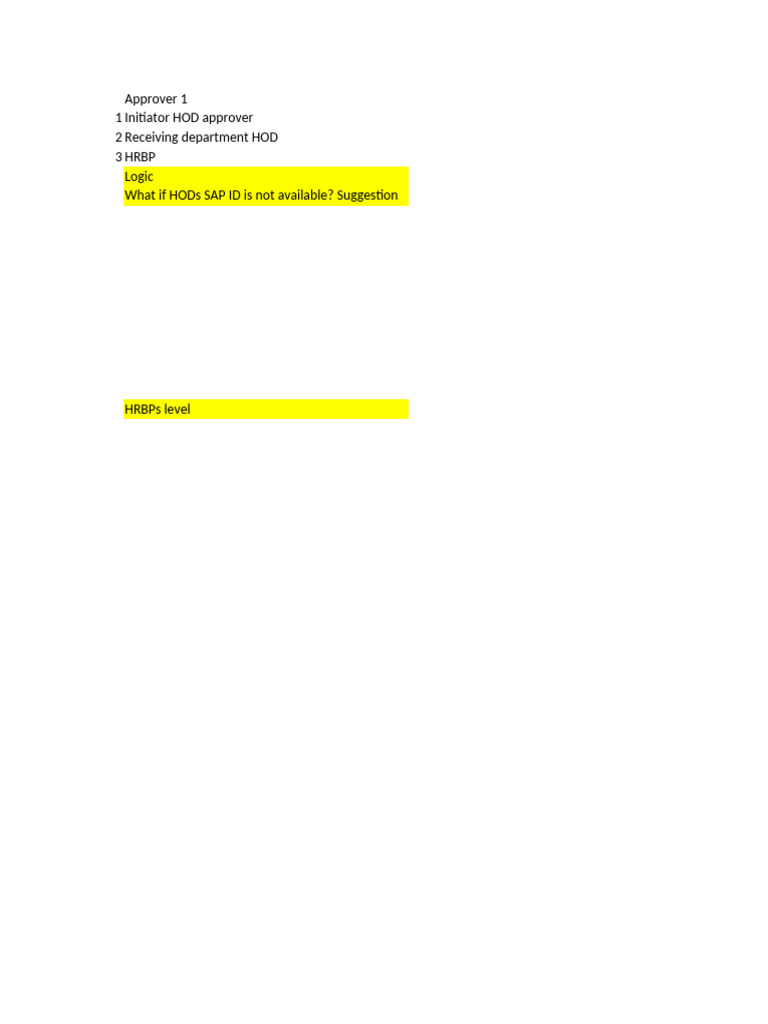 HR Approval Workflow Guidelines | PDF