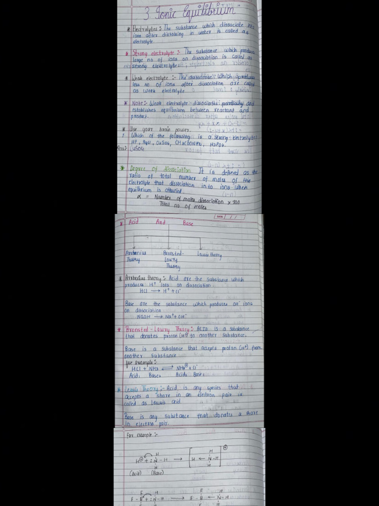 Copy-Ch-3 IONIC EQUILIBRIA (ONE SHOT) - 46642510 - 2025 - 02 - 07 - 19 - 45 | PDF