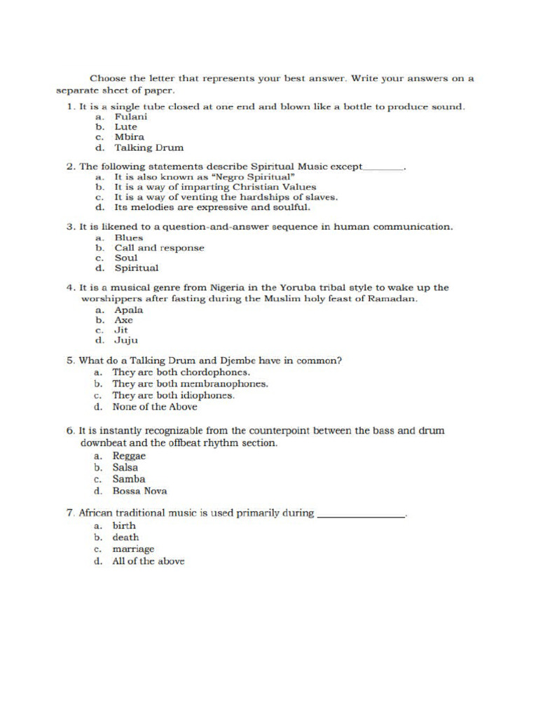 Module 1 Music 10 q2 | PDF