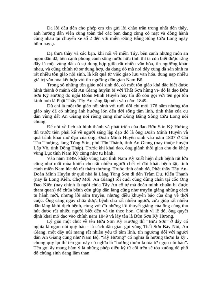 Thuyet Minh TTCM 1 | PDF