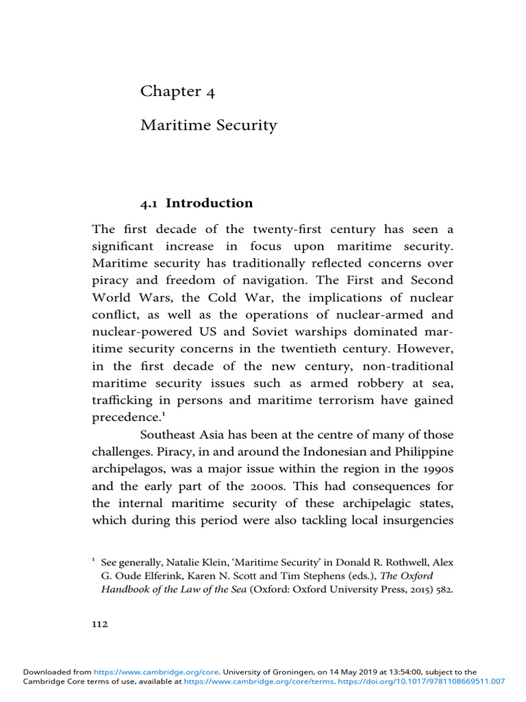 The Legal Authority of ASEAN As A Security Institution Maritime ...