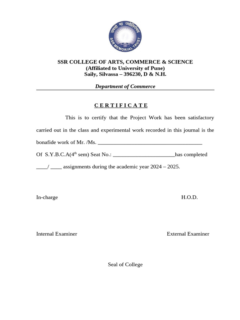 SYBCA_Certificate | PDF