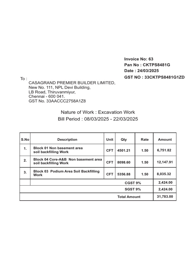 DTP 24032025tipper Bill SSS Enterprises | PDF
