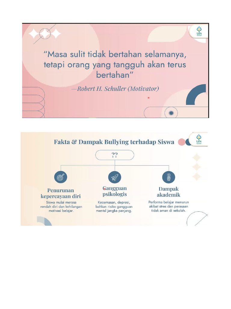 materi membangun kepercayaan diri_webinar anti bullying | PDF