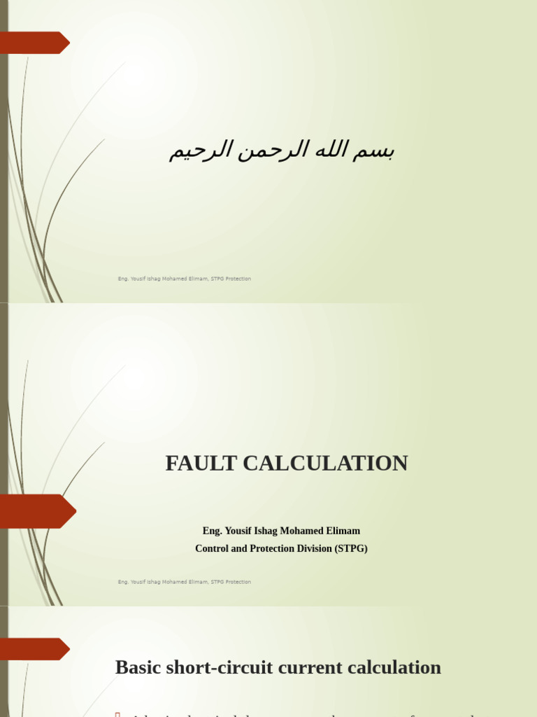 Fault Calculation in Electrical Systems | PDF | Electrical Impedance ...