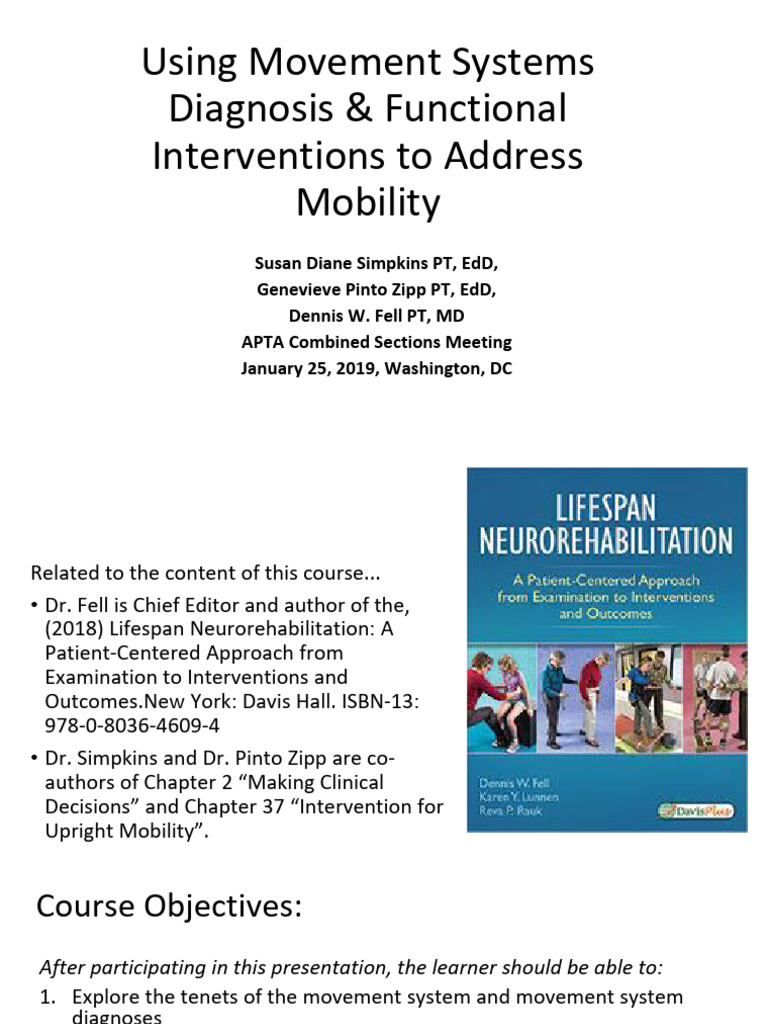 Movement System Diagnosis for Mobility | PDF | Balance (Ability ...