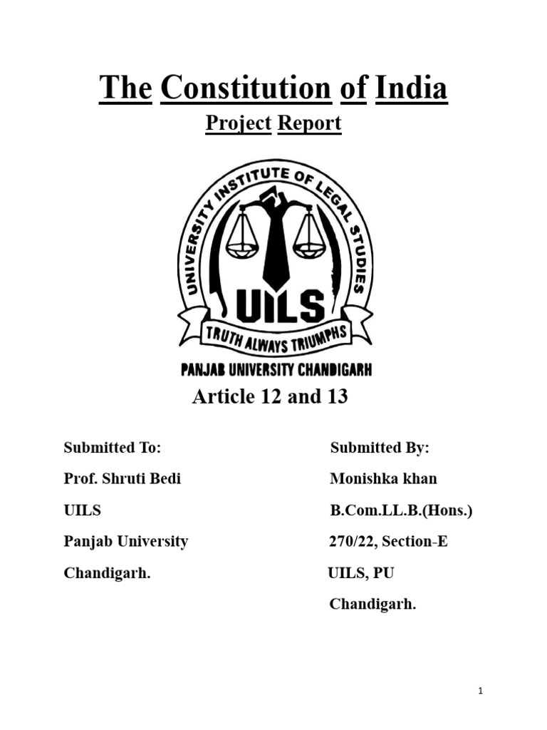 Monishka Khan Roll No. 270 Sec-E Sem-E | PDF | Constitution | Political ...