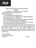Termination of Hypothecation - SELF DECLARATION | PDF
