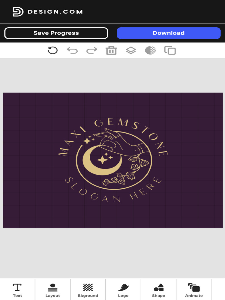 Mystic Floral Hand Moon Logo Design.com Logo Maker Design.com | PDF