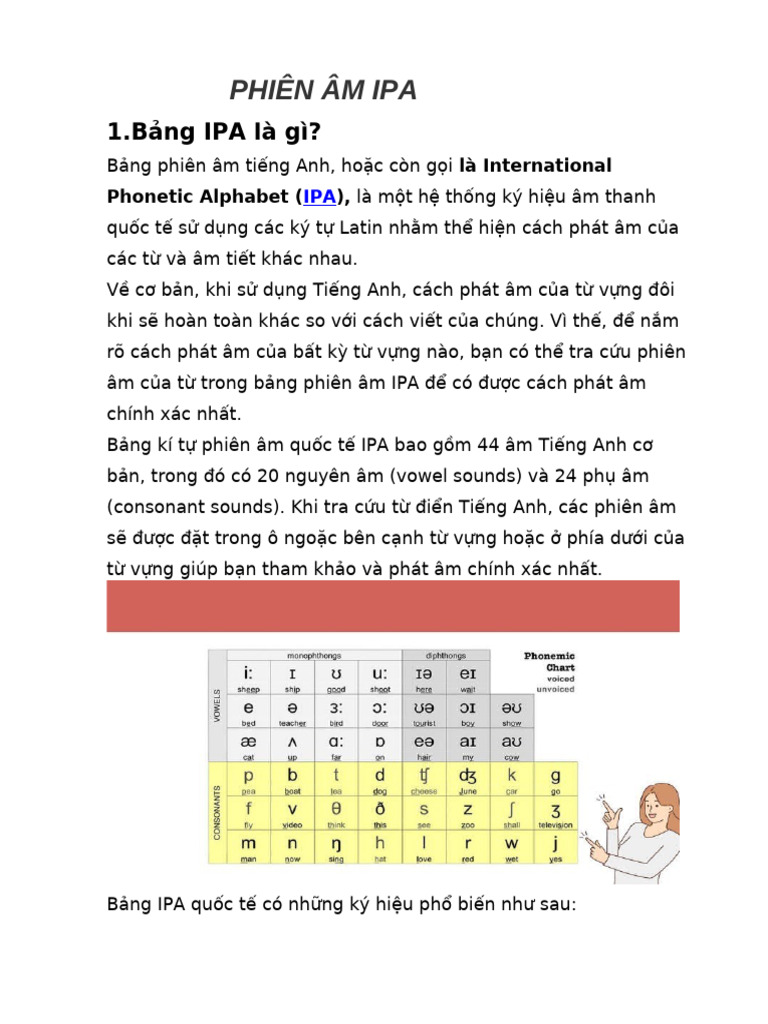 Phiên Âm Ipa | PDF