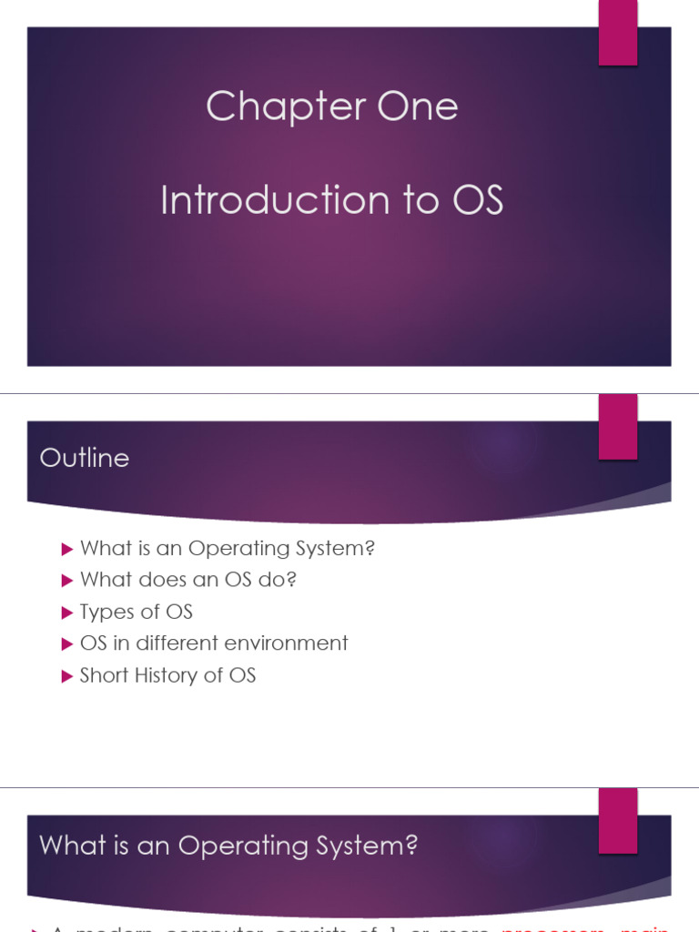 Chapter 01 Introduction | PDF | Operating System | Process (Computing)