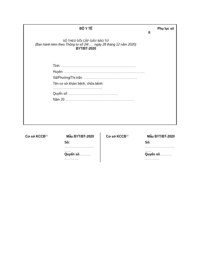 Mau Giay Bao Tu | PDF