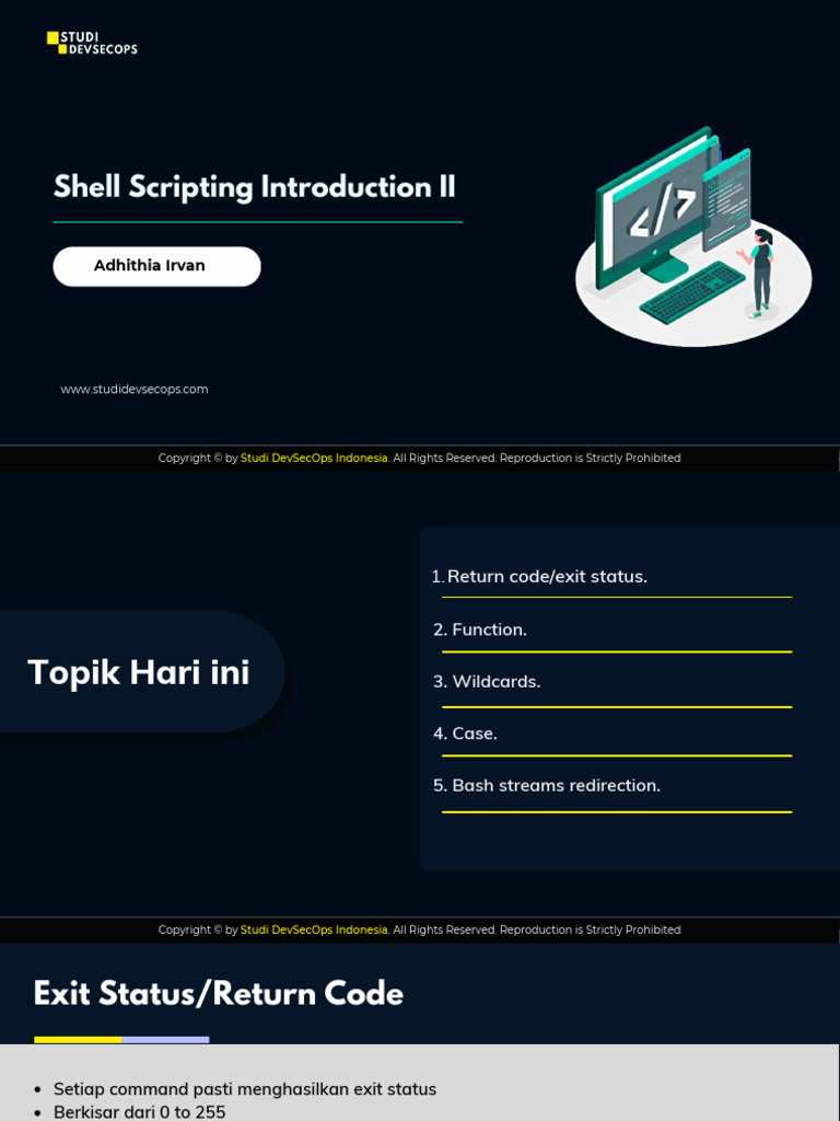 Pertemuan 2 Shell Scripting | PDF | System Software | Unix