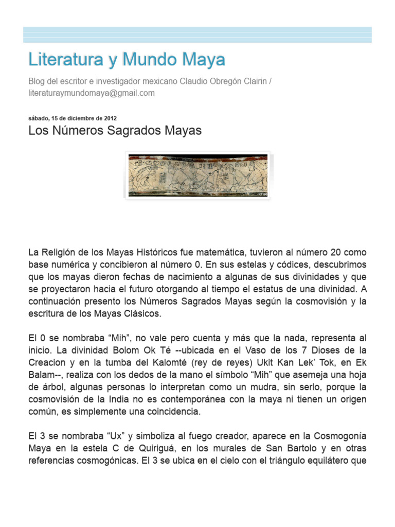Numerologia Sagrada MAYA | PDF | Civilización maya | Astronomía