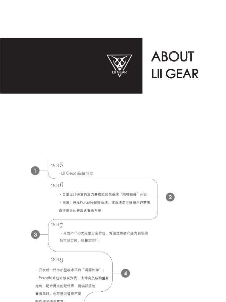 Lii Gear Lab Catalog - Chinese - 2020 | PDF