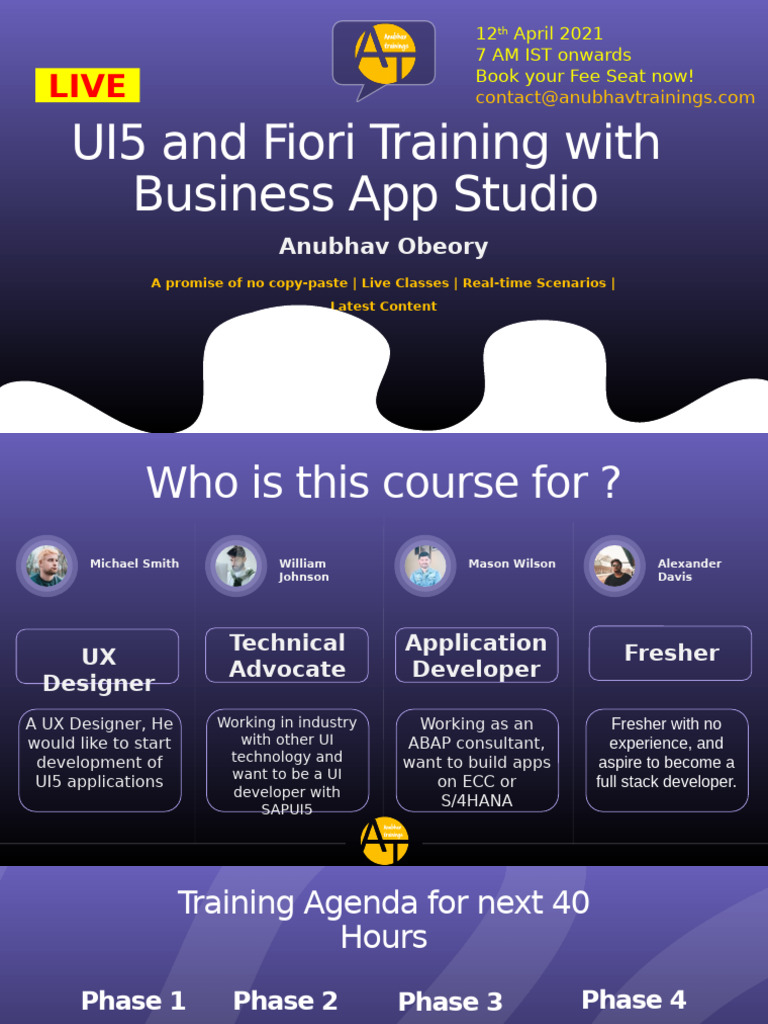 SAP UI5 and Fiori Training | PDF | Html | Html Element
