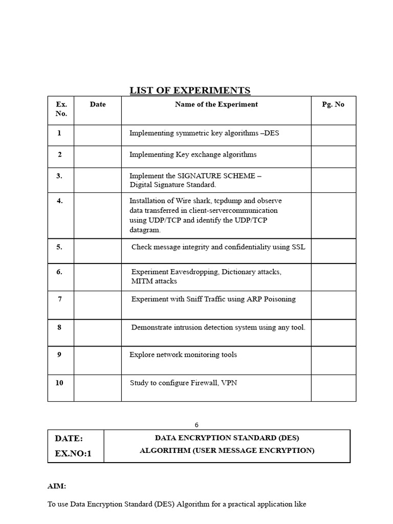 Ccs354-Network Security-Lab Manual (Updated) | PDF | Encryption | Computer Network