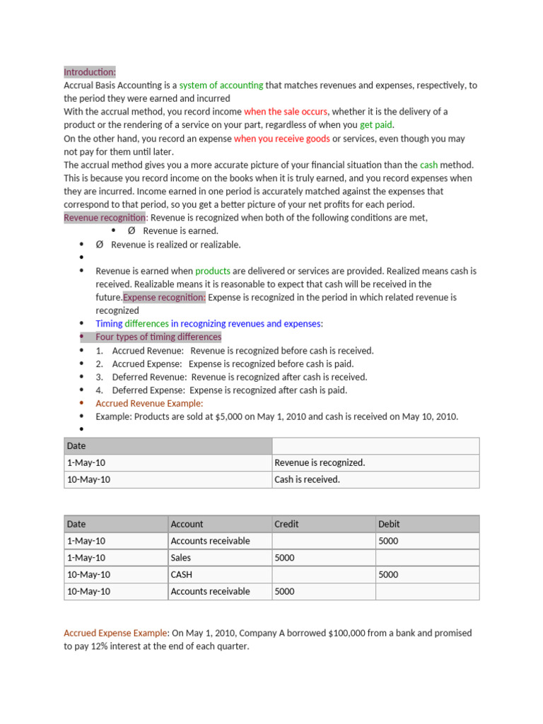 Accrual Basis Accounting For Oracle Apps Beginners | PDF | Debits And Credits | Accrual
