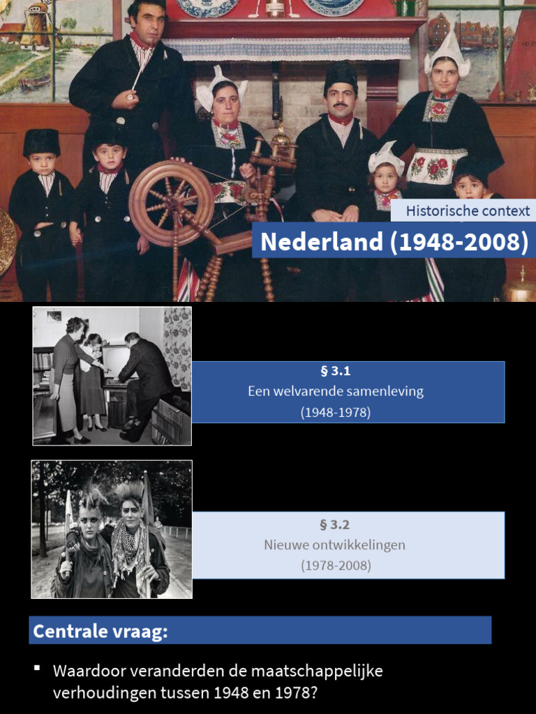 HC Nederland - 1.1 (Verzuiling + Opbouw Verzorgingsstaat) (2 Lessen Kan ...