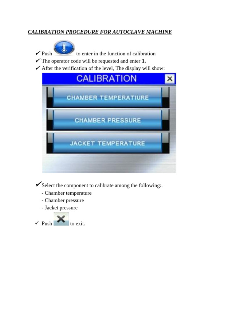 Autoclave Calibration Procedure Guide | PDF | Calibration | Physical ...