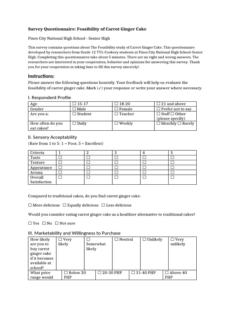 Survey - Questionnaire Final | PDF