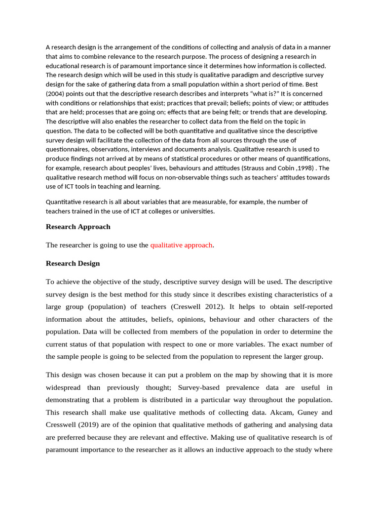 Research Approach | PDF | Qualitative Research | Quantitative Research