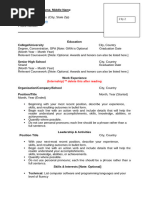 Harvard Resume Template Guide | PDF | Career & Growth