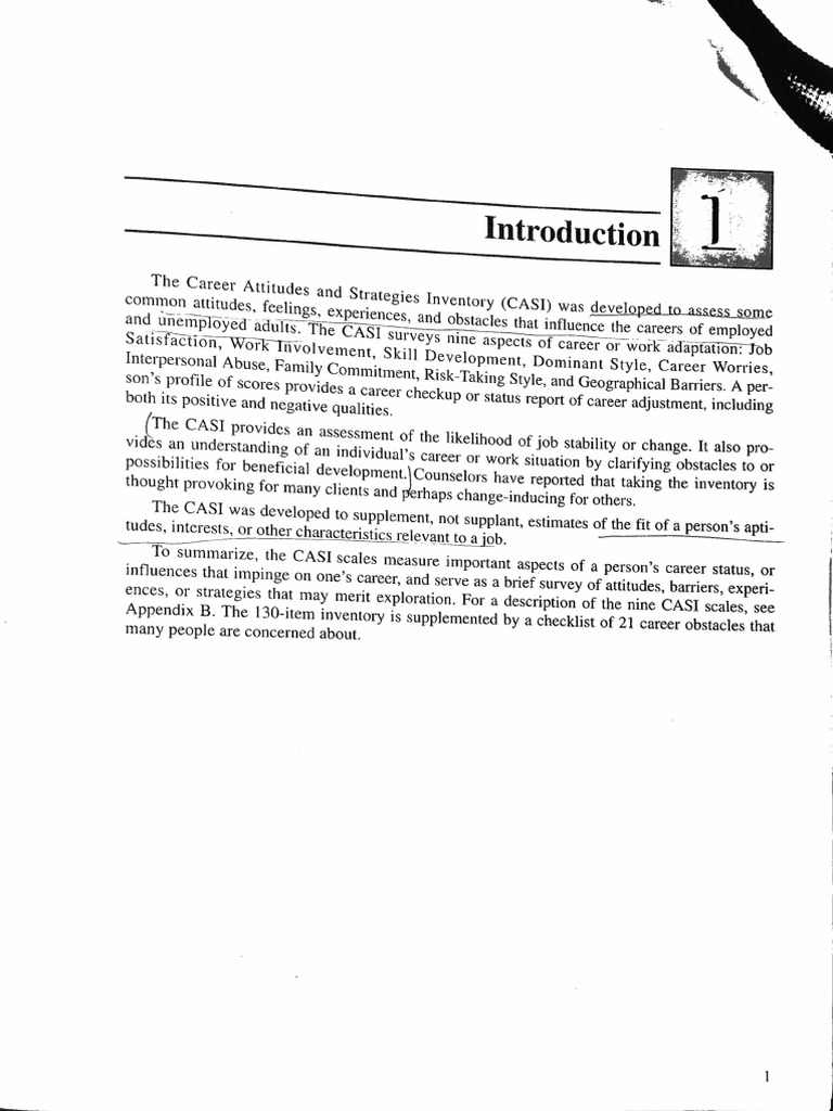 CASI Manual | PDF