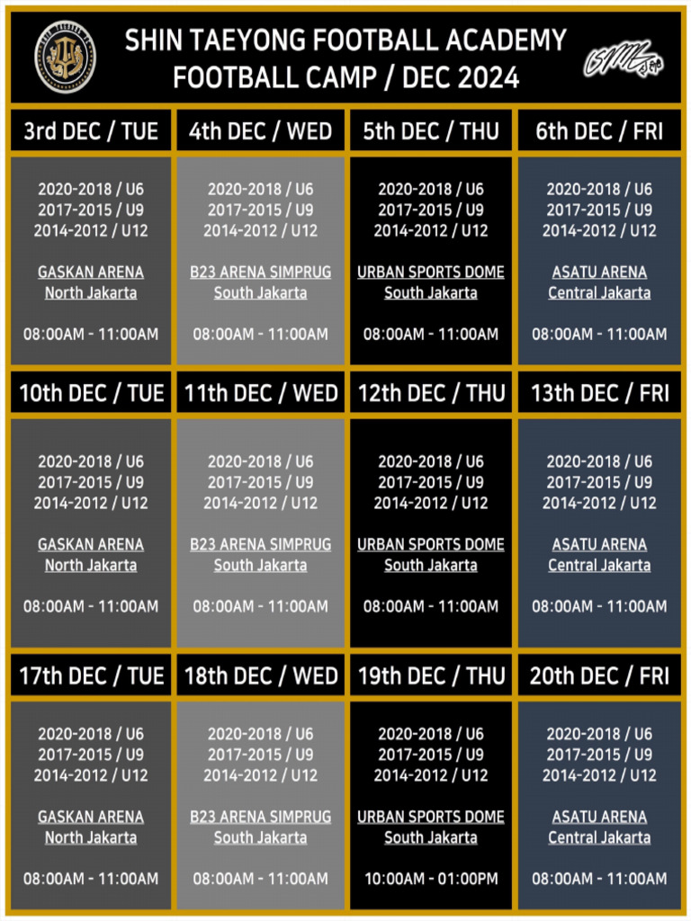 STY ACADEMY Football Camp 2024 | PDF