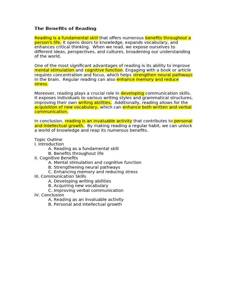 Creating Topic Outline 1 | PDF | Cognition | Memory