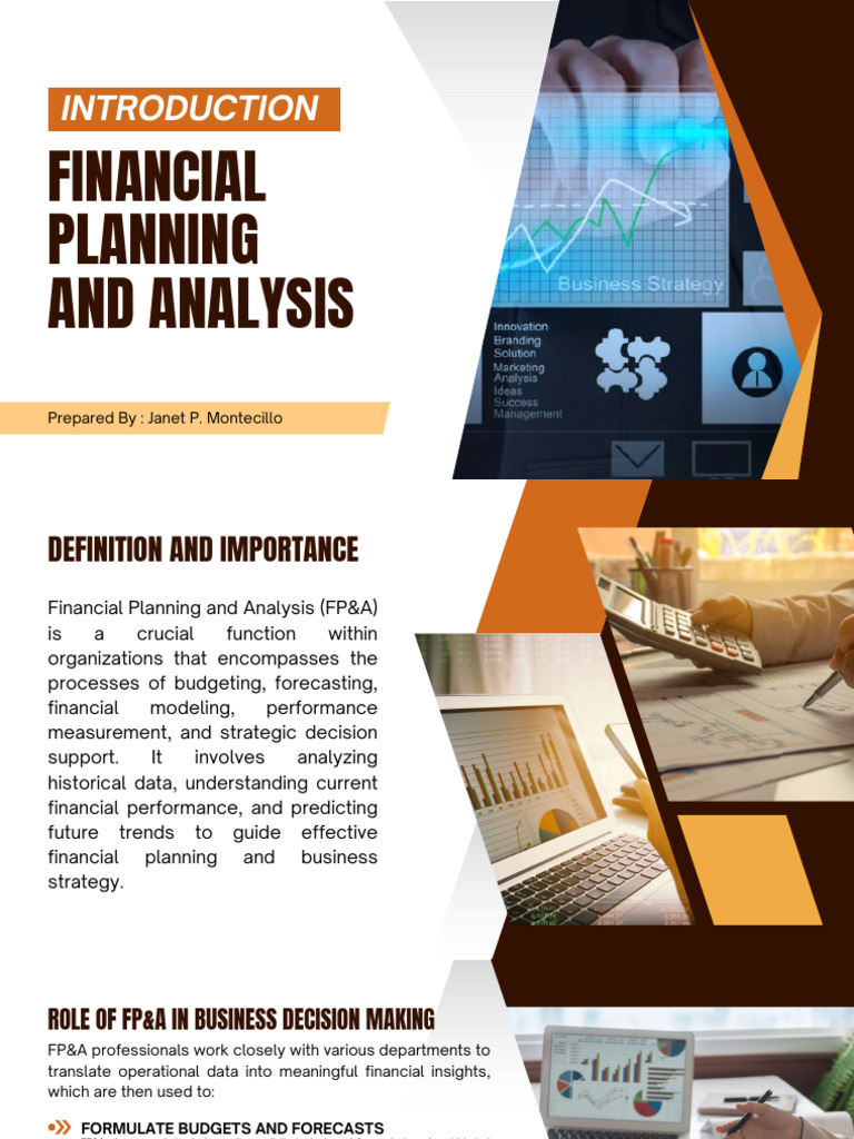 Financial Planning and Analysis Overview | PDF | Forecasting | Budget