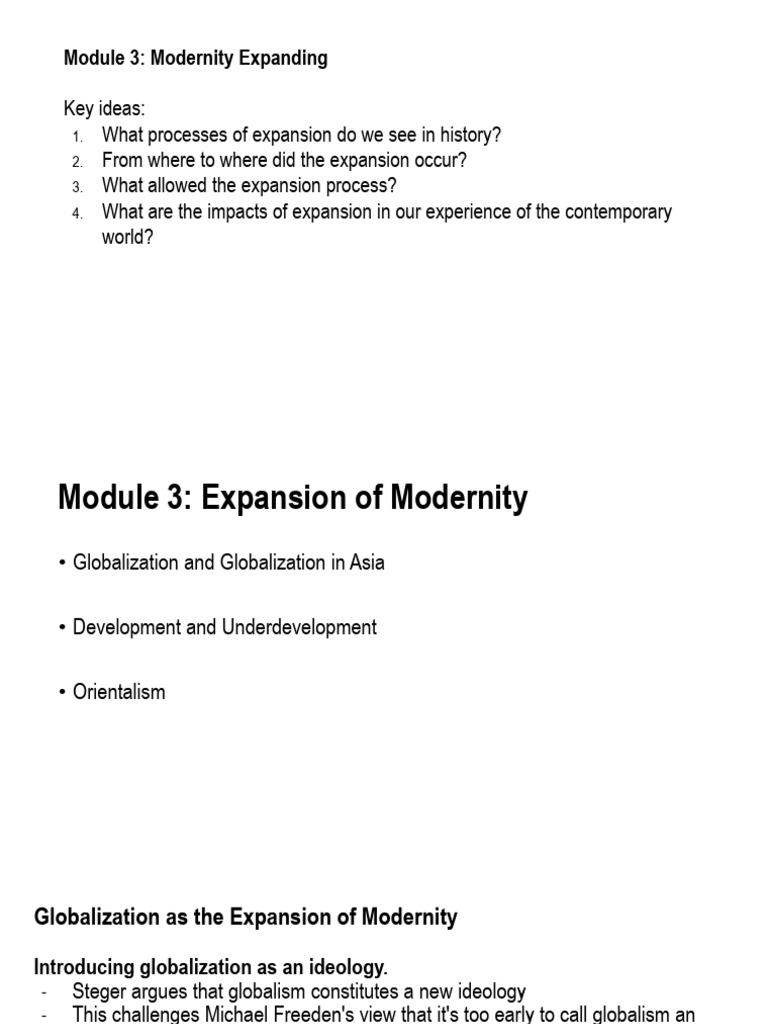 Module 3 (for Transmittal) | PDF | World Systems Theory | Globalization