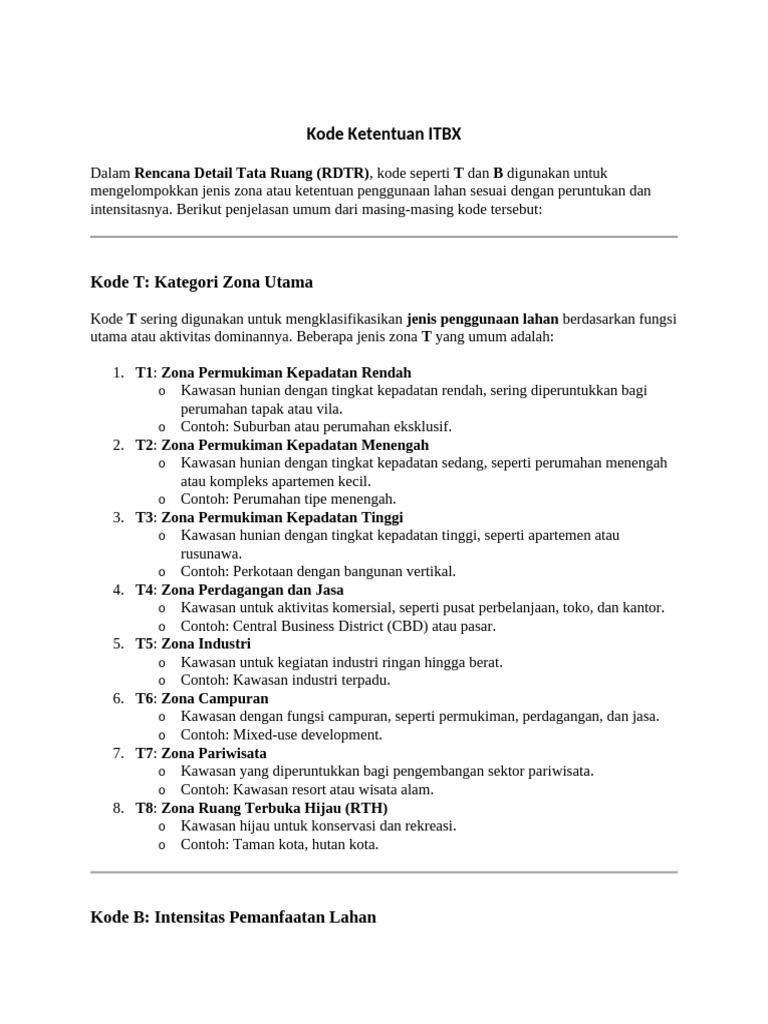 Kode Ketentuan ITBX | PDF