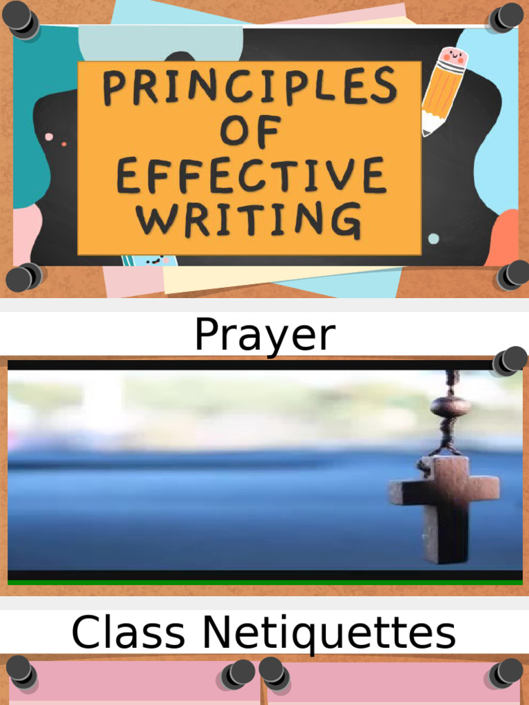 Lesson 6 - Basic Principles of Writing | PDF