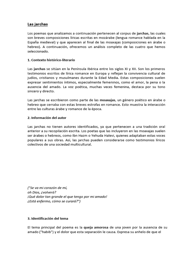 1 Las Jarchas | PDF